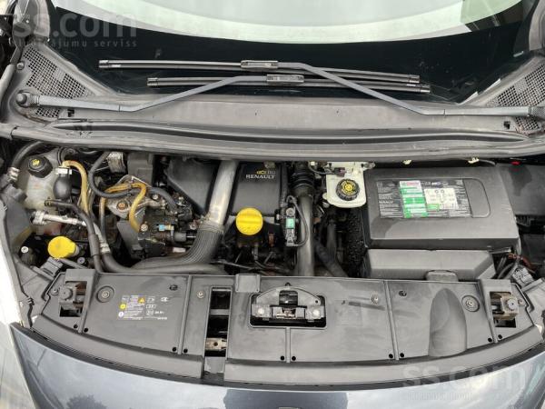 Grey Renault Scenic 2011 in Talsi, with an engine capacity of 1.50 L and mileage of 309 thousand km for 2700 €, photo 11 on AUTOMOTO.COM.LV