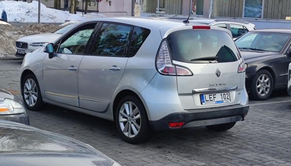 Grey Renault Scenic 2012 in Panevezys, with an engine capacity of 1.50 L and mileage of 277 thousand km for 2800 €, photo 7 on AUTOMOTO.COM.LV