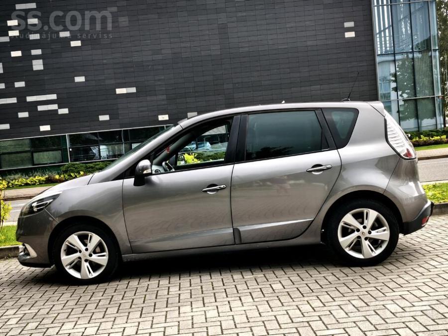 Grey Renault Scenic 2012 in Jelgava, with an engine capacity of 1.50 L and mileage of 250 thousand km for 4890 €, photo 9 on AUTOMOTO.COM.LV