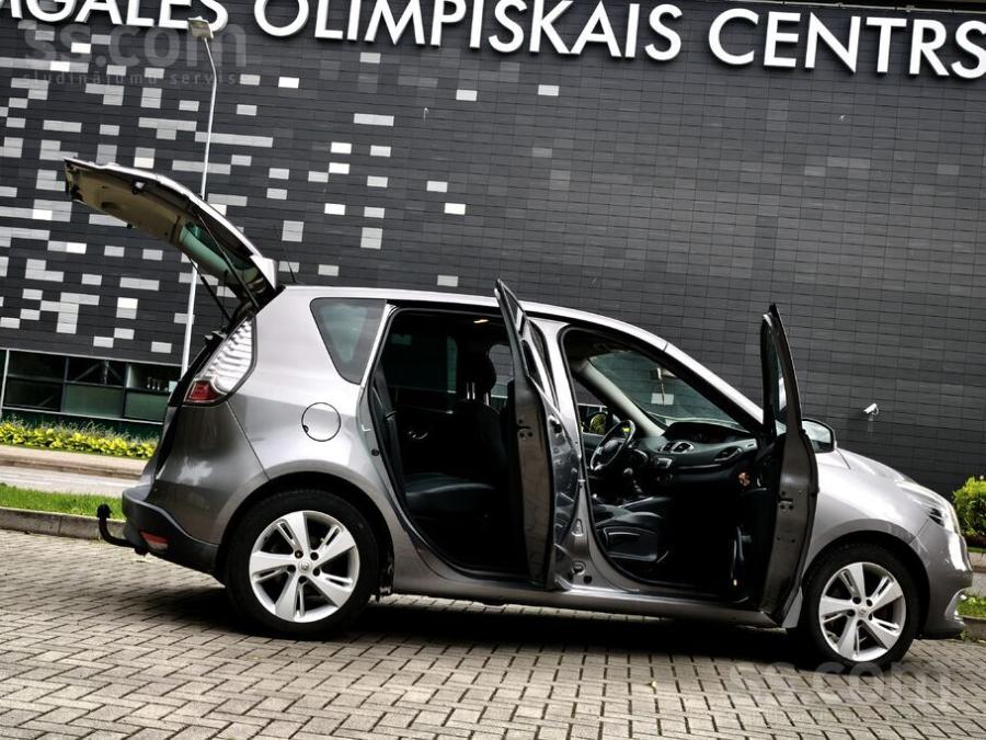 Grey Renault Scenic 2012 in Jelgava, with an engine capacity of 1.50 L and mileage of 250 thousand km for 4890 €, photo 10 on AUTOMOTO.COM.LV