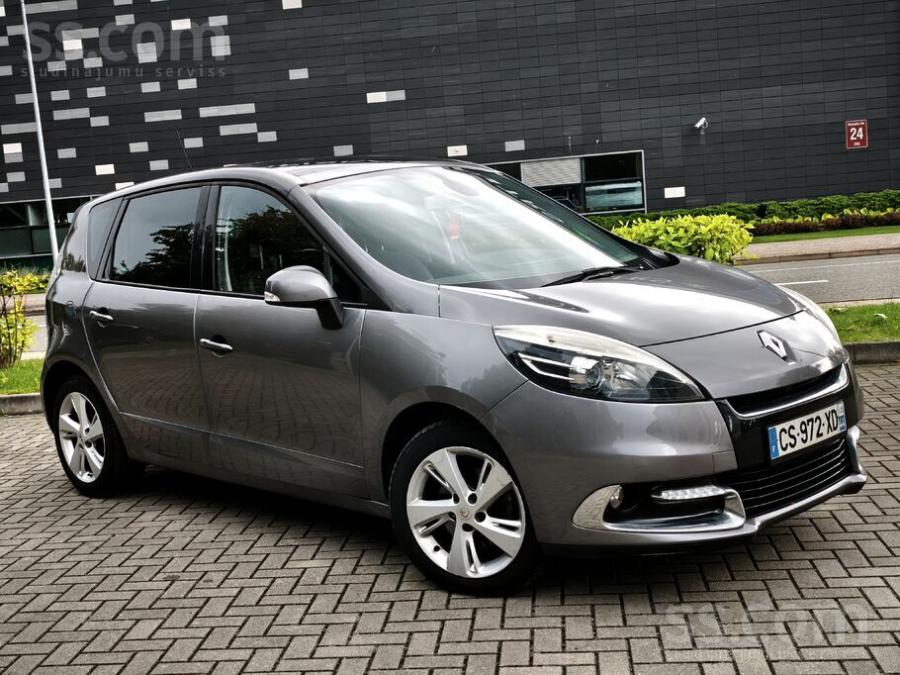 Grey Renault Scenic 2012 in Jelgava, with an engine capacity of 1.50 L and mileage of 250 thousand km for 4890 €, photo 33 on AUTOMOTO.COM.LV