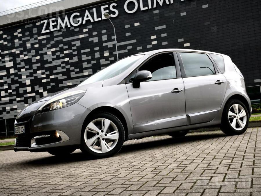 Grey Renault Scenic 2012 in Jelgava, with an engine capacity of 1.50 L and mileage of 250 thousand km for 4890 €, photo 34 on AUTOMOTO.COM.LV