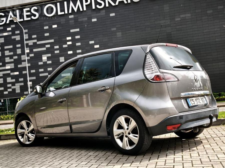 Grey Renault Scenic 2012 in Jelgava, with an engine capacity of 1.50 L and mileage of 250 thousand km for 4890 €, photo 35 on AUTOMOTO.COM.LV