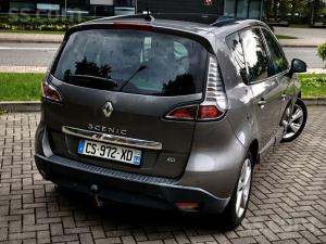 Grey Renault Scenic 2012 in Jelgava, with an engine capacity of 1.50 L and mileage of 250 thousand km for 4890 €, photo 36 on AUTOMOTO.COM.LV