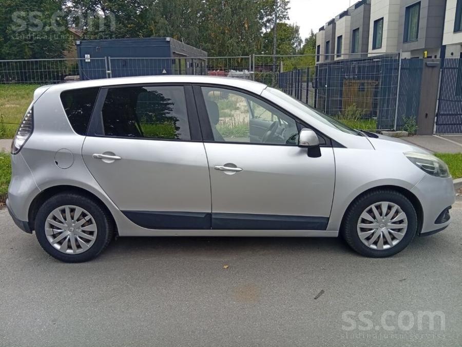 Grey Renault Scenic 2012 in Riga, with an engine capacity of 1.50 L and mileage of 312 thousand km for 2700 €, photo 6 on AUTOMOTO.COM.LV