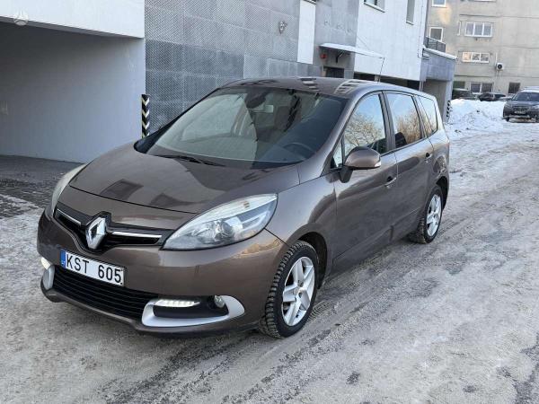 Grey Renault Scenic 2013 in Vilnius, with an engine capacity of 1.46 L and mileage of 309 thousand km for 2800 €, photo 2 on AUTOMOTO.COM.LV