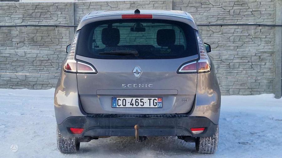 Pelēks Renault Scenic 2013 Tauragė, ar dzinēja tilpumu 1.46 L un nobraukumu 260 tūkst. km par 3300 €, foto 6 vietnē AUTOMOTO.COM.LV