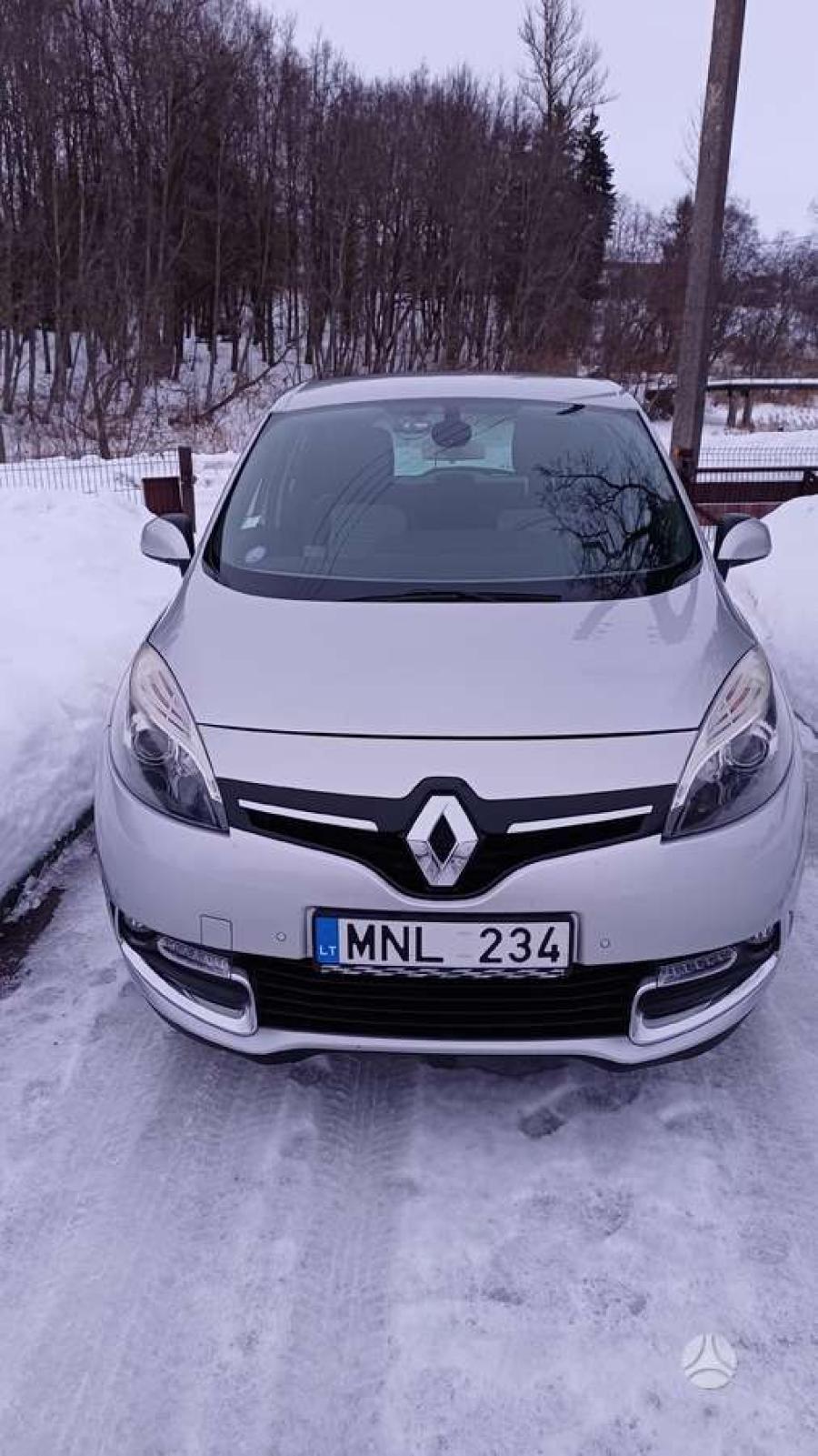 Grey Renault Scenic 2013 in Kedainiai, with an engine capacity of 1.20 L and mileage of 214 thousand km for 2850 €, photo 1 on AUTOMOTO.COM.LV