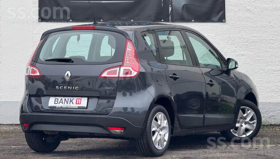 Pelēks Renault Scenic 2013 Ogre, ar dzinēja tilpumu 1.60 L un nobraukumu 145 tūkst. km par 4999 €, foto 6 vietnē AUTOMOTO.COM.LV