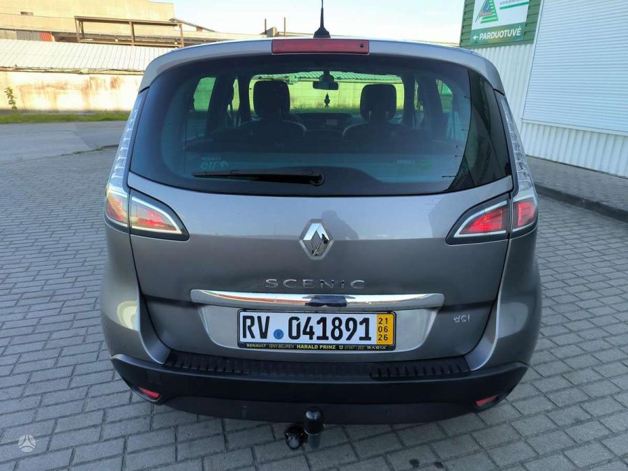 Grey Renault Scenic 2013 in Taurage, with an engine capacity of 1.60 L and mileage of 194 thousand km for 3700 €, photo 6 on AUTOMOTO.COM.LV