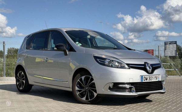 Grey Renault Scenic 2015 in Taurage, with an engine capacity of 1.60 L and mileage of 228 thousand km for 4499 €, photo 2 on AUTOMOTO.COM.LV
