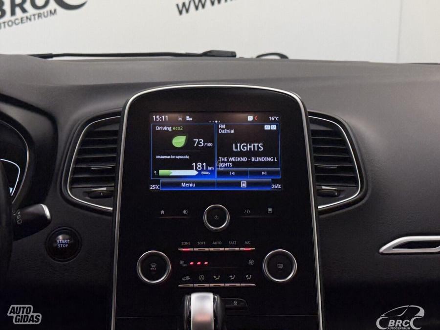 Pelēks Renault Scenic 2017 Avižieniai, ar dzinēja tilpumu 1.50 L un nobraukumu 91 tūkst. km par 8900 €, foto 16 vietnē AUTOMOTO.COM.LV
