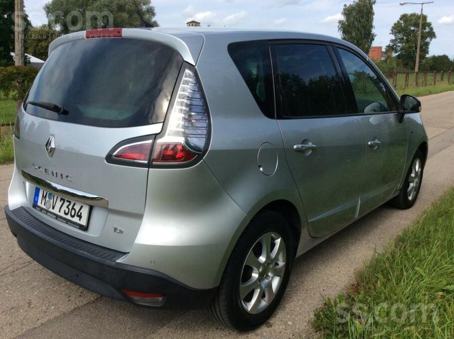 Grey Renault Scenic 2014 in Riga, with an engine capacity of 1.20 L and mileage of 70 thousand km for 6800 €, photo 4 on AUTOMOTO.COM.LV