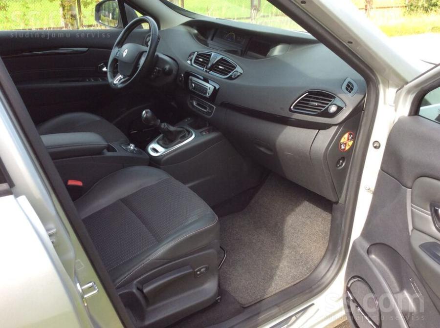 Grey Renault Scenic 2014 in Riga, with an engine capacity of 1.20 L and mileage of 70 thousand km for 6800 €, photo 11 on AUTOMOTO.COM.LV