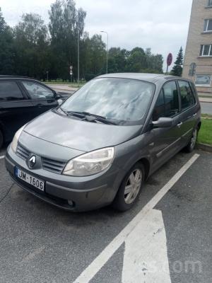 Grey Renault Scenic 2005 in Rezekne, with an engine capacity of 1.60 L and mileage of 0 thousand km for 780 €, photo 3 on AUTOMOTO.COM.LV