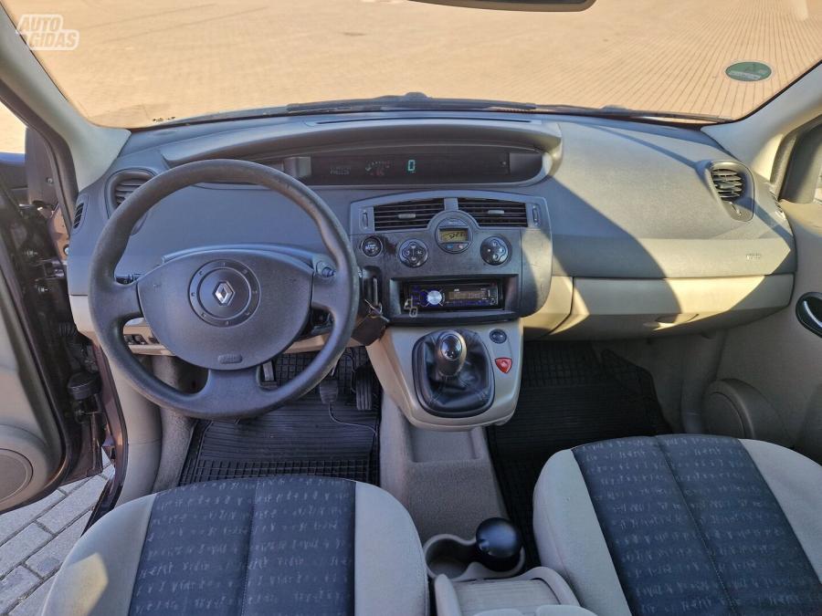 Renault Scenic 2005 in Marijampole, with an engine capacity of 1.60 L and mileage of 199 thousand km for 1200 €, photo 10 on AUTOMOTO.COM.LV