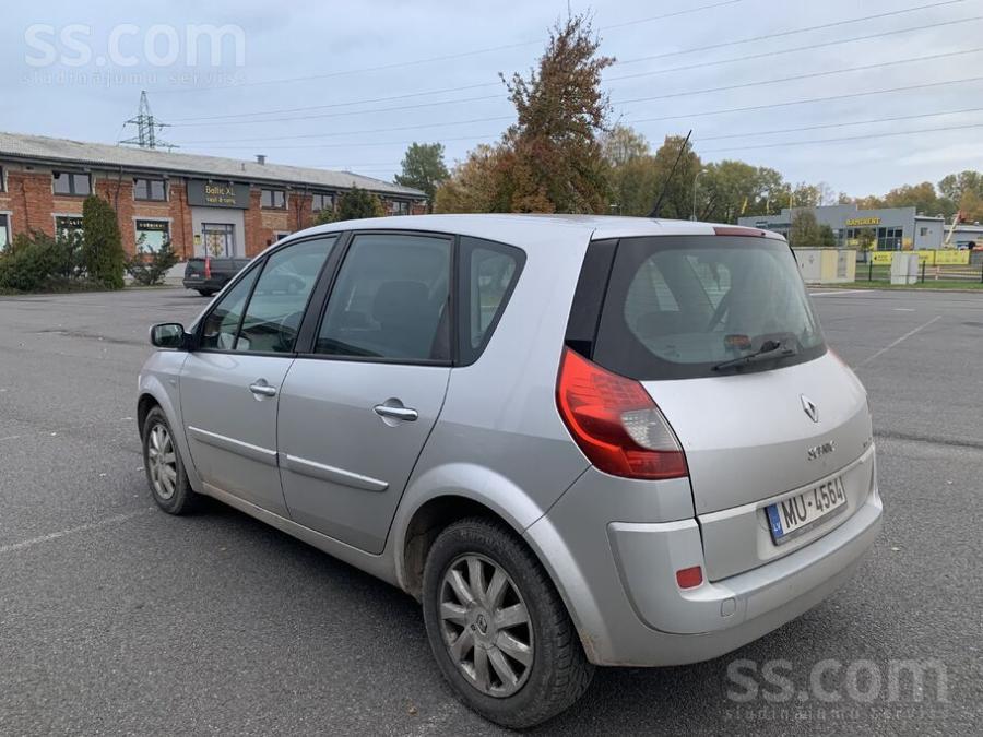 Renault Scenic 2006 Rīga, ar dzinēja tilpumu 1.90 L un nobraukumu 260 tūkst. km par 400 €, foto 4 vietnē AUTOMOTO.COM.LV