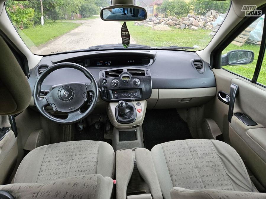 Renault Scenic 2004 in Prienai, with an engine capacity of 1.50 L and mileage of 234 thousand km for 699 €, photo 11 on AUTOMOTO.COM.LV