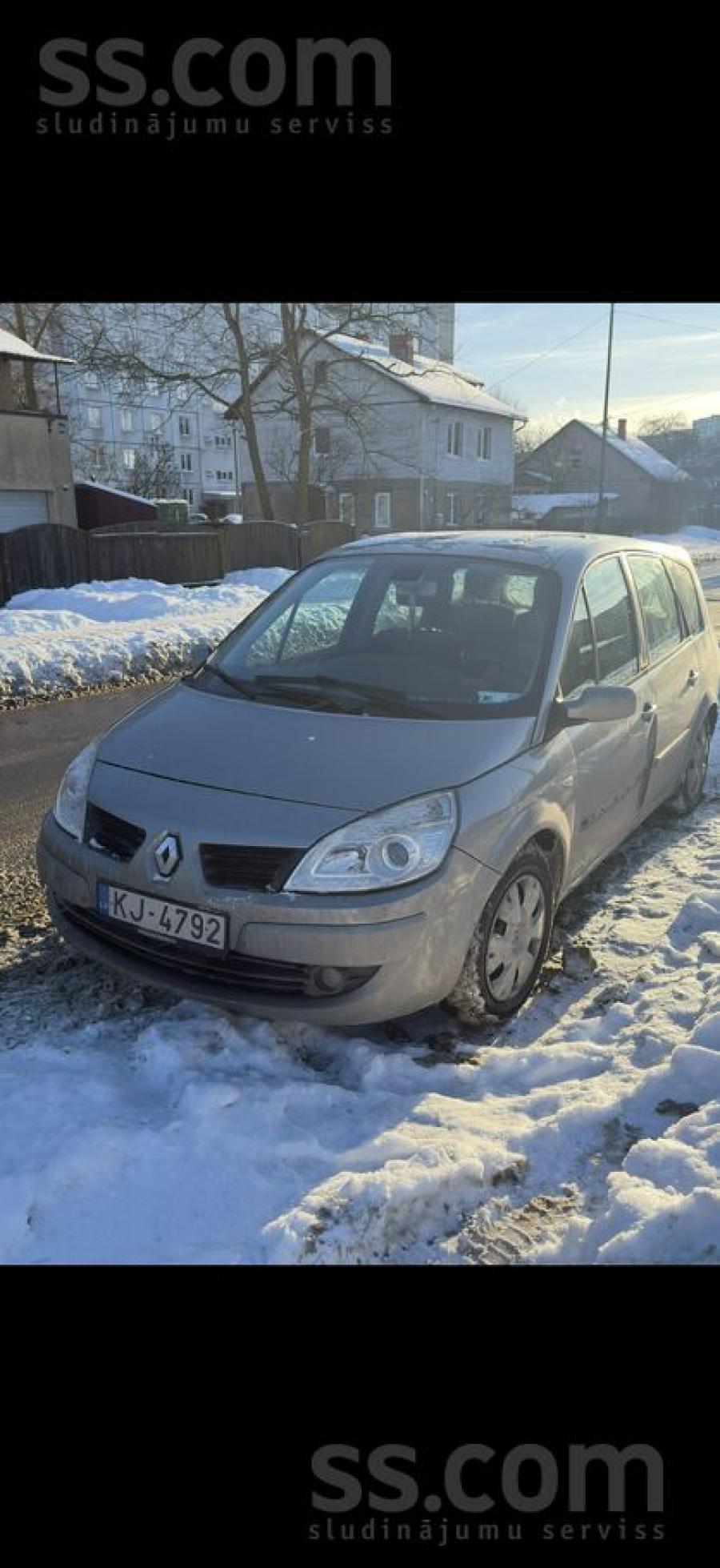 Renault Scenic 2007 in Riga, with an engine capacity of 2.00 L and mileage of 178 thousand km for 500 €, photo 3 on AUTOMOTO.COM.LV