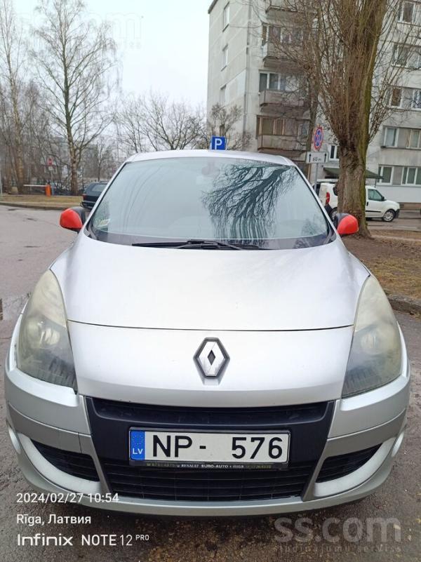 Renault Scenic 2012 in Riga, with an engine capacity of 1.50 L and mileage of 0 thousand km for 950 €, photo 5 on AUTOMOTO.COM.LV