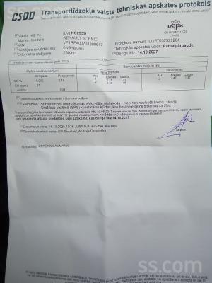 Рено Сценик 2018 в Лиепая, объемом двигателя 1.30 л и пробегом 230 тыс. км за 7900 €, фото 14 на AUTOMOTO.COM.LV