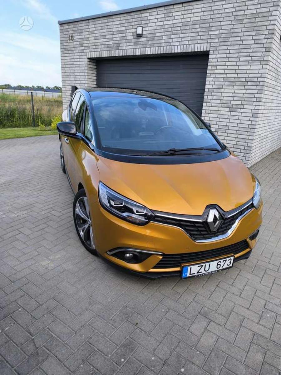 Orange Renault Scenic 2017 in Kaunas, with an engine capacity of 1.46 L and mileage of 163 thousand km for 9000 €, photo 4 on AUTOMOTO.COM.LV