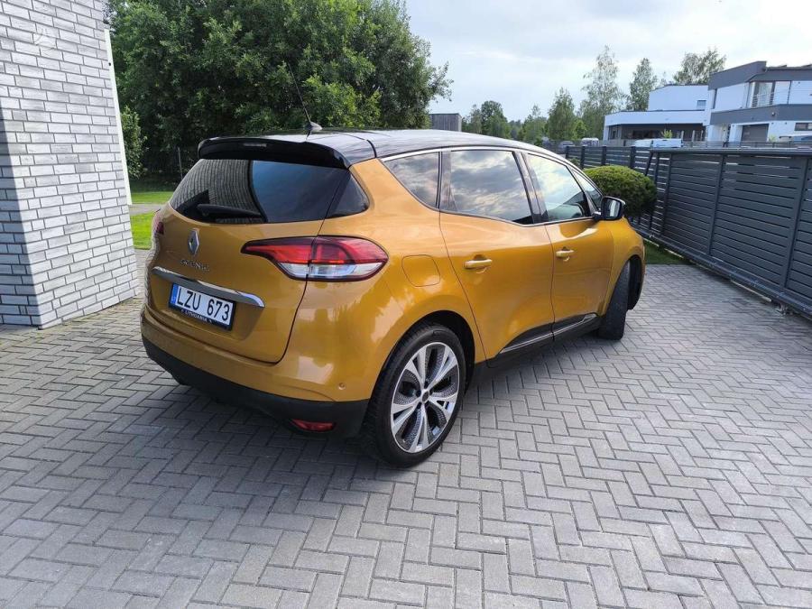 Orange Renault Scenic 2017 in Kaunas, with an engine capacity of 1.46 L and mileage of 163 thousand km for 9000 €, photo 6 on AUTOMOTO.COM.LV