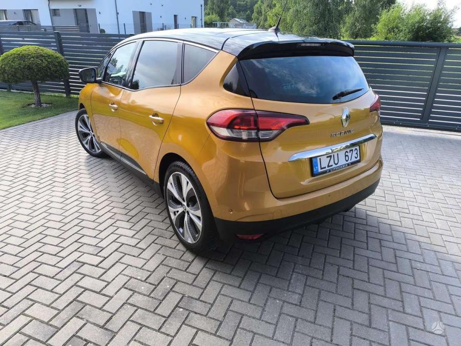 Orange Renault Scenic 2017 in Kaunas, with an engine capacity of 1.46 L and mileage of 163 thousand km for 9000 €, photo 9 on AUTOMOTO.COM.LV