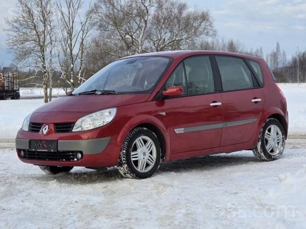 Red Renault Scenic 2004 in Liepaja, with an engine capacity of 1.60 L and mileage of 90 thousand km for 2500 €, photo 3 on AUTOMOTO.COM.LV