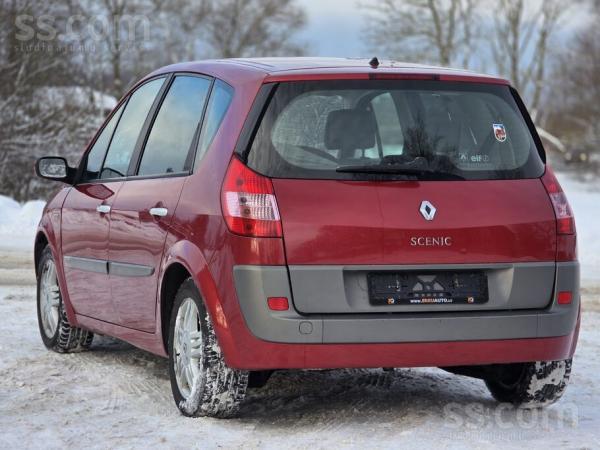 Red Renault Scenic 2004 in Liepaja, with an engine capacity of 1.60 L and mileage of 90 thousand km for 2500 €, photo 8 on AUTOMOTO.COM.LV