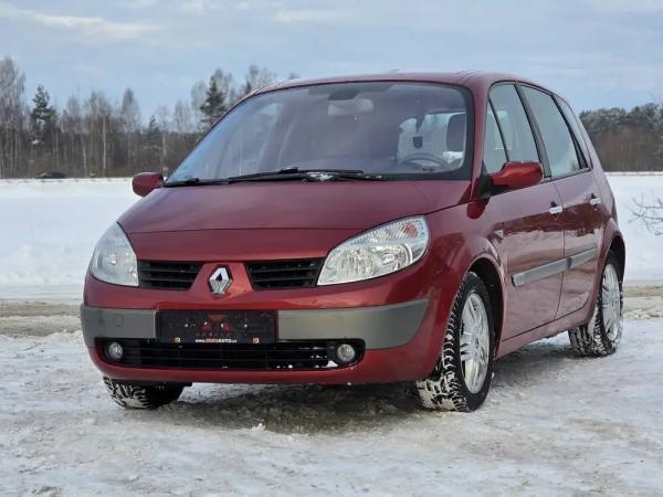 Красный Рено Сценик 2004 в Гробиня, объемом двигателя 1.60 л и пробегом 90 тыс. км за 2500 €, фото 1 на AUTOMOTO.COM.LV