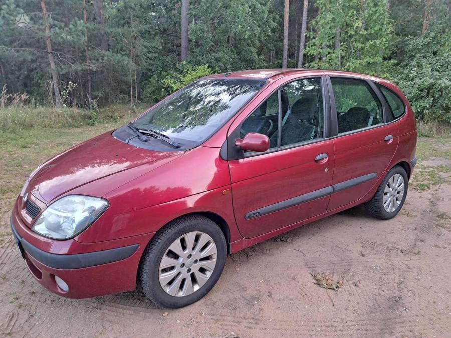 Red Renault Scenic 2002 in Kaunas, with an engine capacity of 1.87 L and mileage of 273 thousand km for 600 €, photo 4 on AUTOMOTO.COM.LV