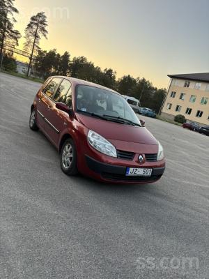 Red Renault Scenic 2005 in Riga, with an engine capacity of 1.60 L and mileage of 225 thousand km for 1200 €, photo  on AUTOMOTO.COM.LV