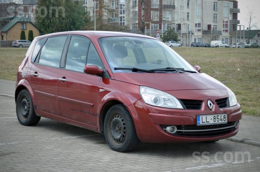 Sarkans Renault Scenic 2008 Jūrmala, ar dzinēja tilpumu 1.90 L un nobraukumu 385 tūkst. km par 1350 €, foto 6 vietnē AUTOMOTO.COM.LV