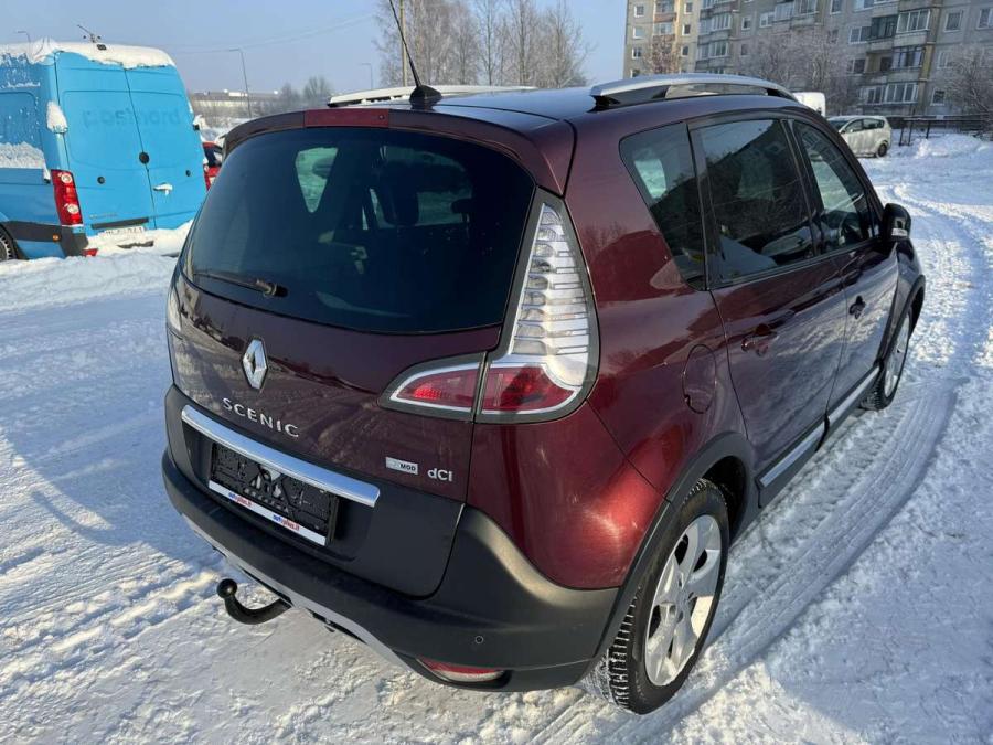 Red Renault Scenic 2015 in Kaunas, with an engine capacity of 1.50 L and mileage of 158 thousand km for 5599 €, photo 7 on AUTOMOTO.COM.LV
