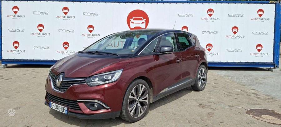 Sarkans Renault Scenic 2016 Tauragė, ar dzinēja tilpumu 1.50 L un nobraukumu 299 tūkst. km par 6200 €, foto 1 vietnē AUTOMOTO.COM.LV