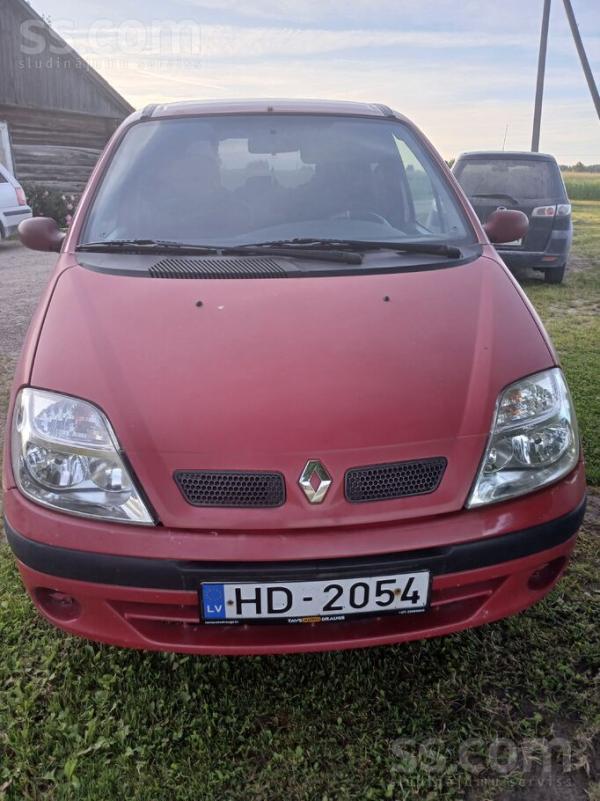 Sarkans Renault Scenic 2003 Limbaži, ar dzinēja tilpumu 1.60 L un nobraukumu 485 tūkst. km par 850 €, foto 2 vietnē AUTOMOTO.COM.LV