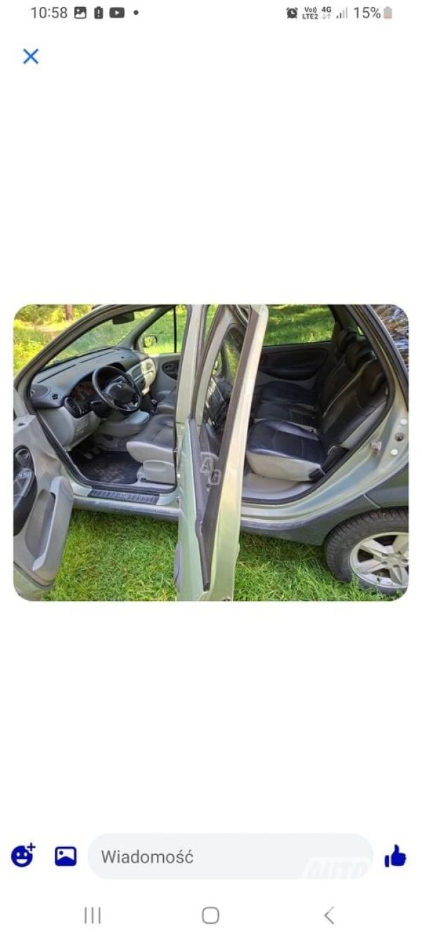 Renault Scenic RX4 2001 in Vilnius, with an engine capacity of 1.90 L and mileage of 256 thousand km for 1990 €, photo 2 on AUTOMOTO.COM.LV
