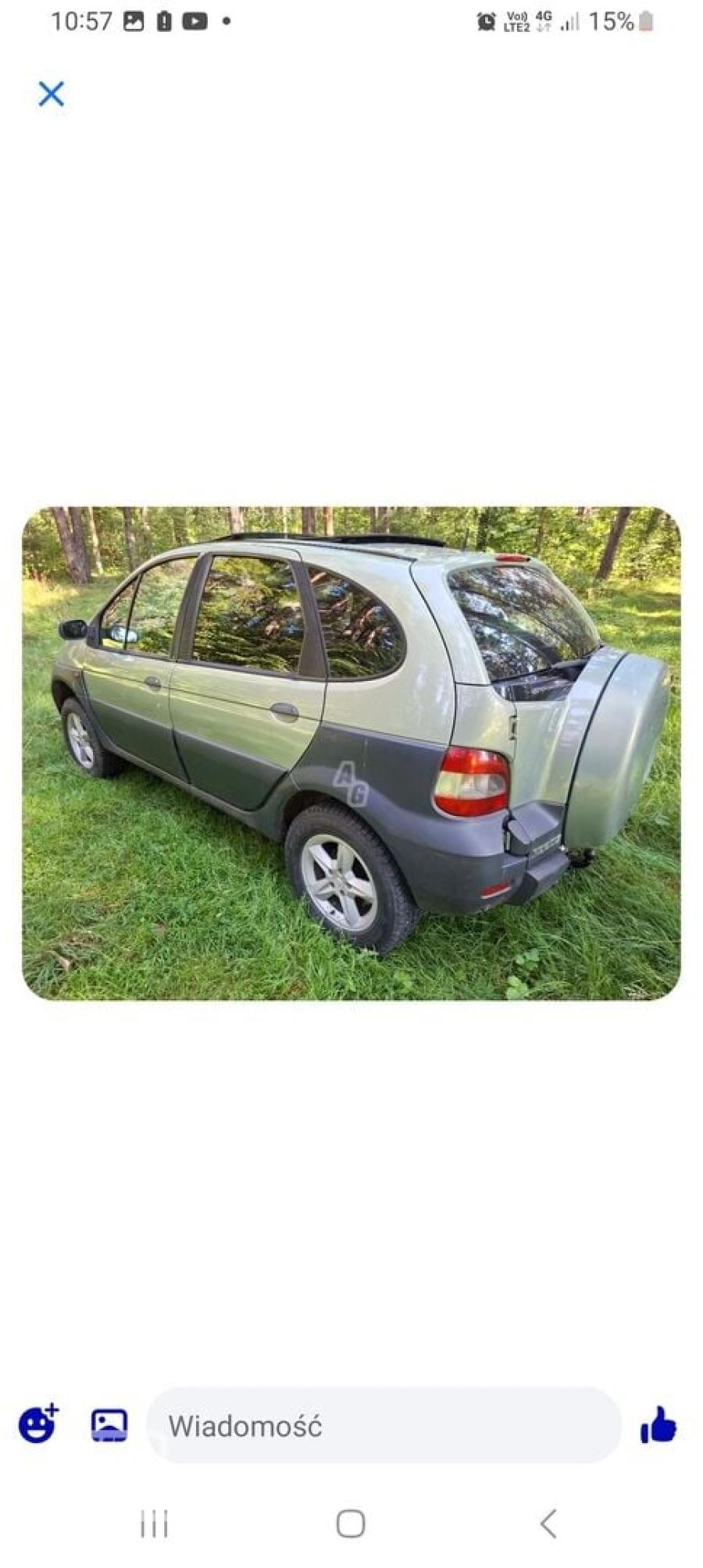 Renault Scenic RX4 2001 in Vilnius, with an engine capacity of 1.90 L and mileage of 256 thousand km for 1990 €, photo 13 on AUTOMOTO.COM.LV