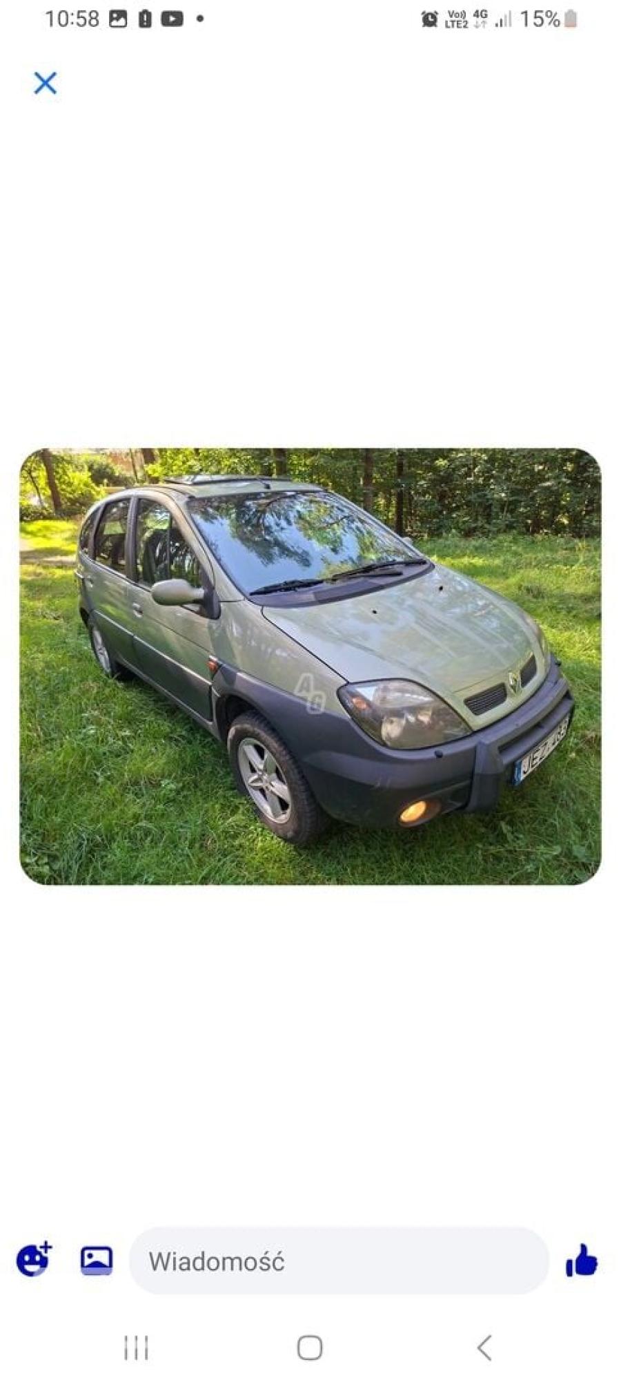 Renault Scenic RX4 2001 in Vilnius, with an engine capacity of 1.90 L and mileage of 256 thousand km for 1990 €, photo 14 on AUTOMOTO.COM.LV