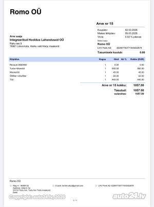 Renault Scenic 2014 Tallina, ar dzinēja tilpumu 1.60 L un nobraukumu 290 tūkst. km par 4800 €, foto 15 vietnē AUTOMOTO.COM.LV