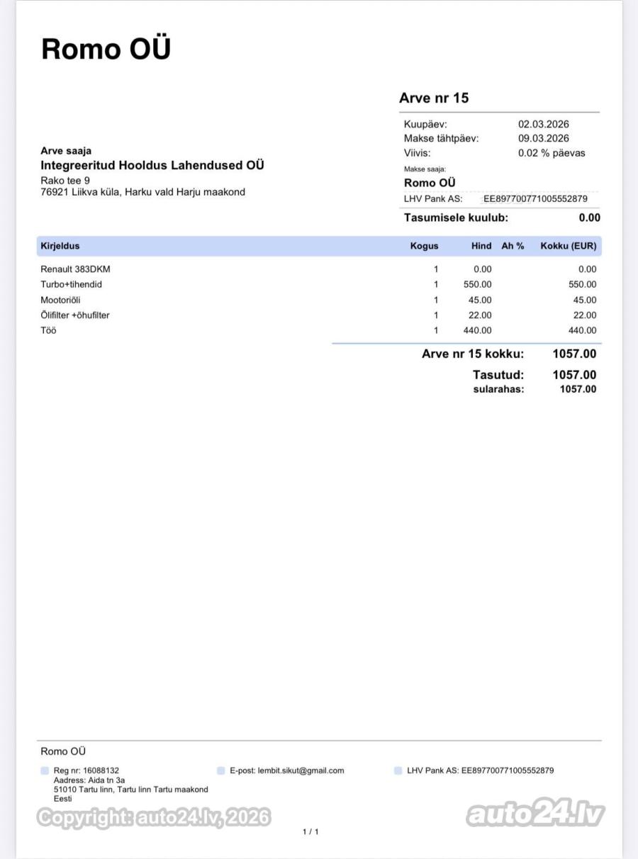 Renault Scenic 2014 Tallina, ar dzinēja tilpumu 1.60 L un nobraukumu 290 tūkst. km par 4800 €, foto 15 vietnē AUTOMOTO.COM.LV