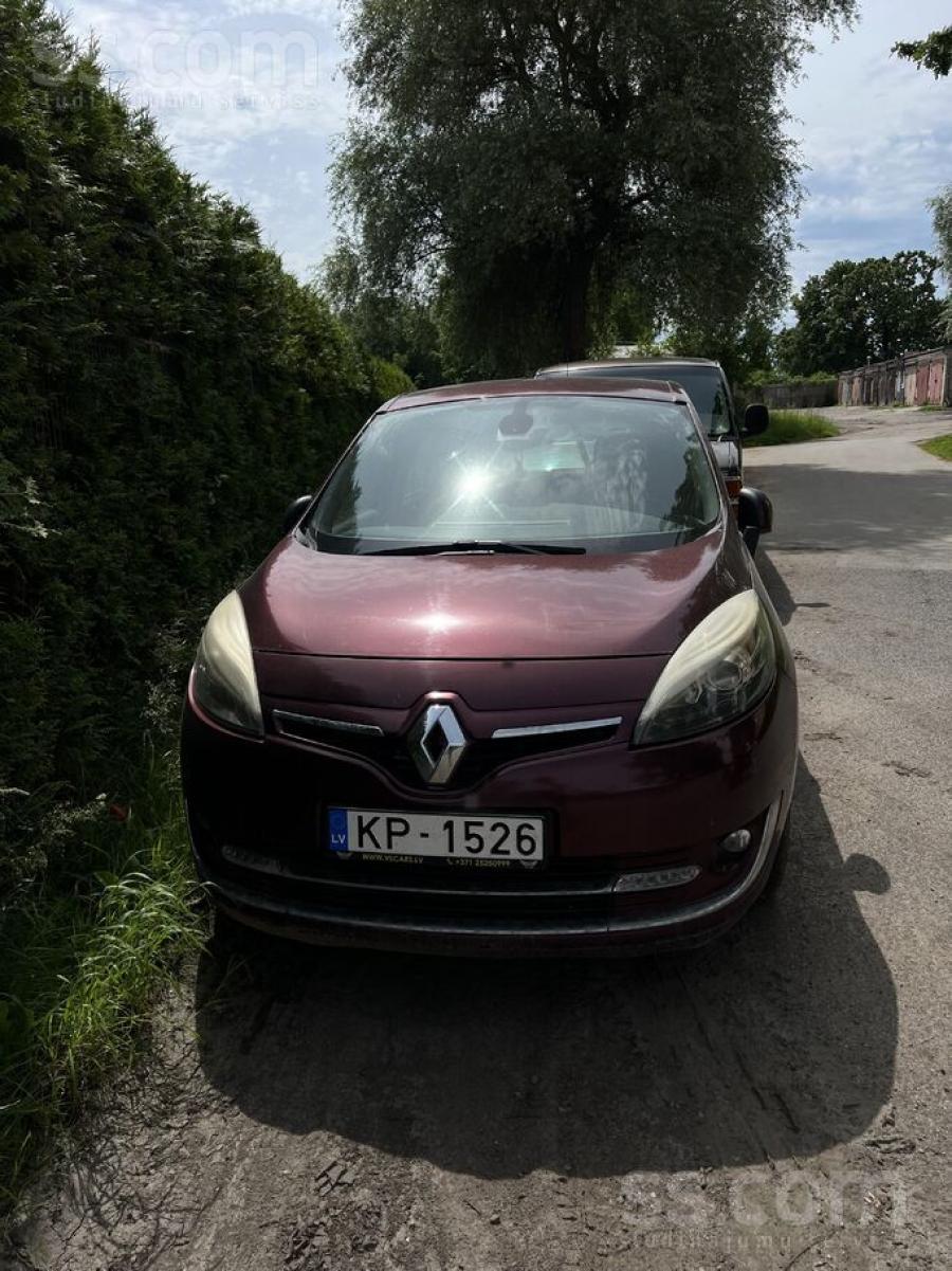 Violets Renault Scenic 2012 Rīga, ar dzinēja tilpumu 1.60 L un nobraukumu 270 tūkst. km par 1700 €, foto 4 vietnē AUTOMOTO.COM.LV
