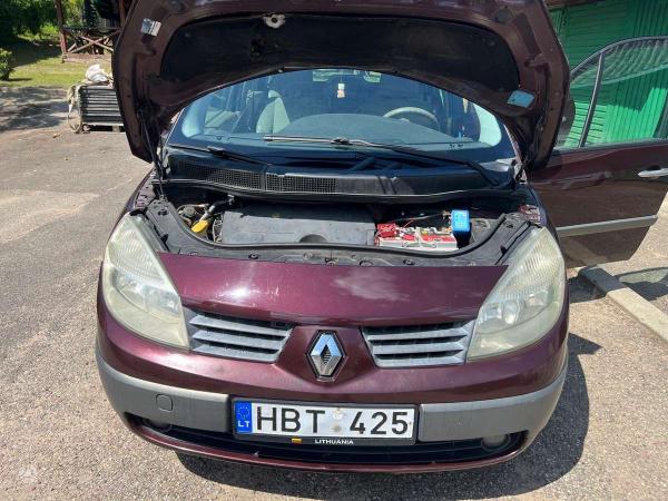 Violet Renault Scenic 2003 in Svencionys, with an engine capacity of 1.87 L and mileage of 260 thousand km for 750 €, photo 5 on AUTOMOTO.COM.LV