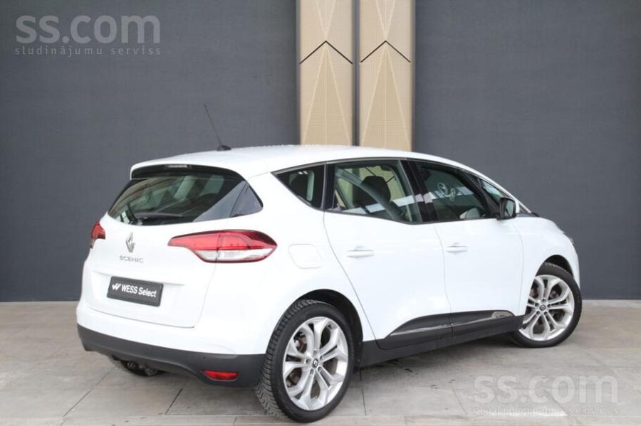 White Renault Scenic 2017 in Riga, with an engine capacity of 1.60 L and mileage of 166 thousand km for 6900 €, photo 5 on AUTOMOTO.COM.LV