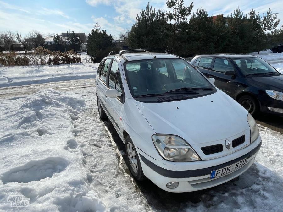 White Renault Scenic 1996 in Kaunas, with an engine capacity of 1.80 L and mileage of 314 thousand km for 500 €, photo 6 on AUTOMOTO.COM.LV