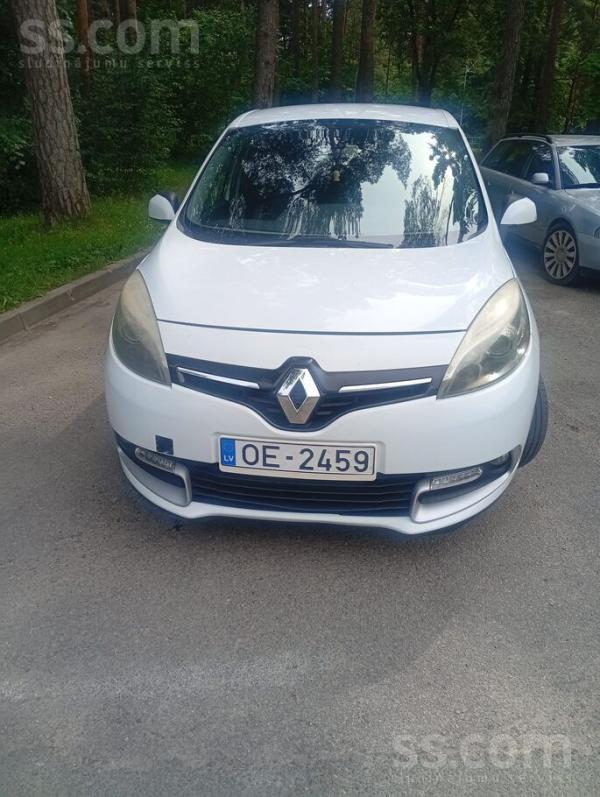 White Renault Scenic 2014 in Riga, with an engine capacity of 1.50 L and mileage of 364 thousand km for 3000 €, photo 2 on AUTOMOTO.COM.LV