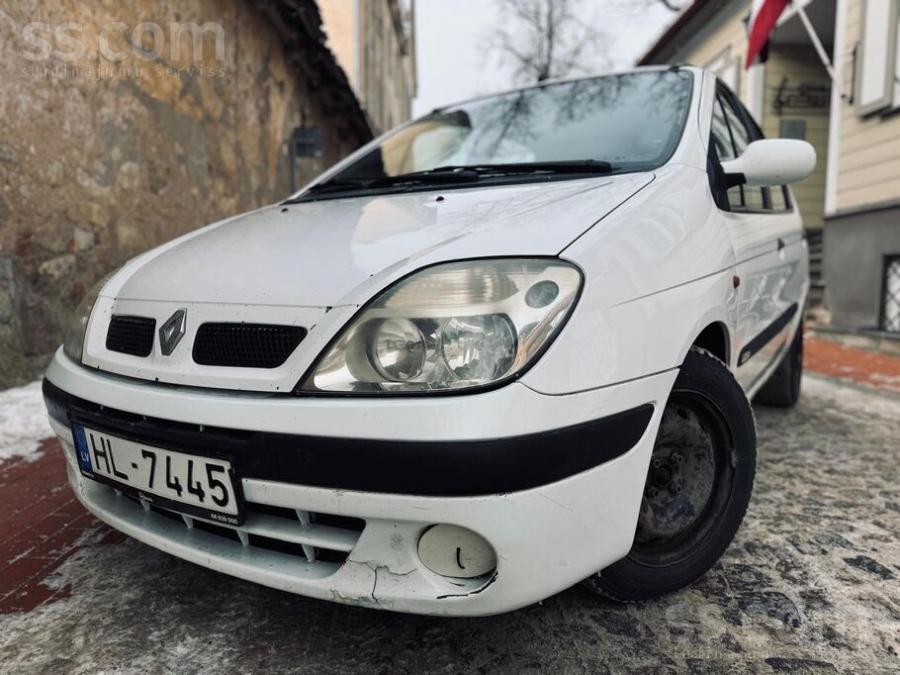 White Renault Scenic 2003 in Cesis, with an engine capacity of 1.90 L and mileage of 0 thousand km for 1150 €, photo 3 on AUTOMOTO.COM.LV