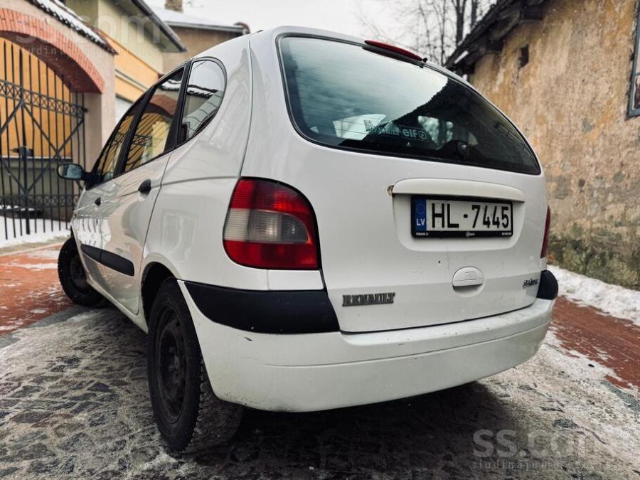 White Renault Scenic 2003 in Cesis, with an engine capacity of 1.90 L and mileage of 0 thousand km for 1150 €, photo 7 on AUTOMOTO.COM.LV