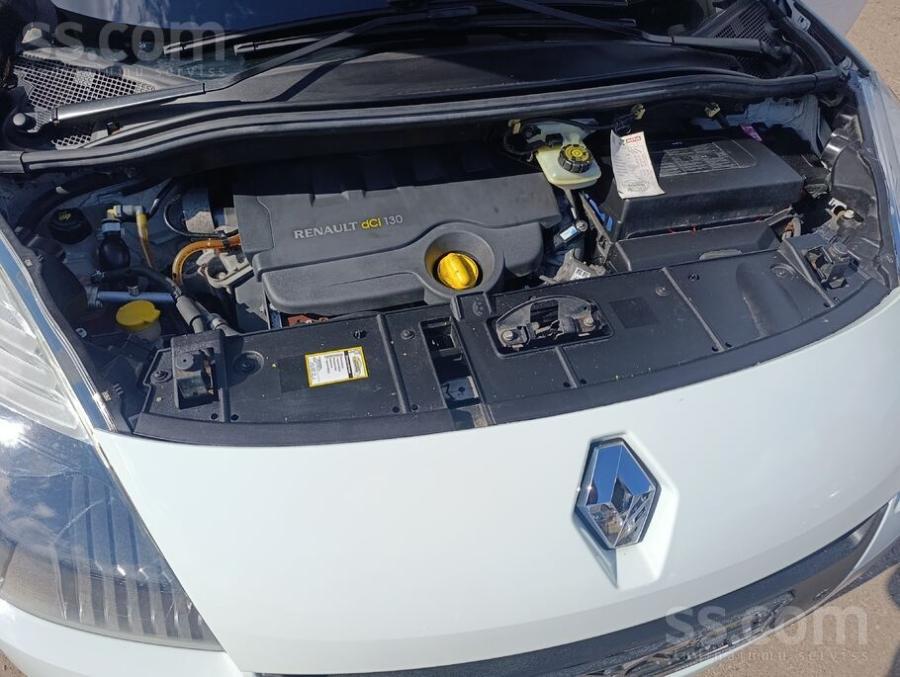 White Renault Scenic 2010 in Rezekne, with an engine capacity of 1.90 L and mileage of 266 thousand km for 3550 €, photo 16 on AUTOMOTO.COM.LV